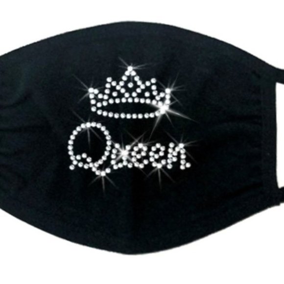 Accessories | Queen Crown Center Rhinestone Mask | Poshmark